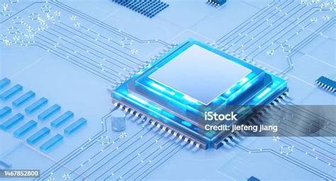 사이버 펑크 Ai의 3d 렌더링 회로 기판 기술 배경 중앙 컴퓨터 프로세서 Cpu 및 Gpu 개념 마더 보드 디지털 칩 기술