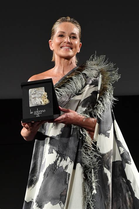 Sharon Stone At Lifetime Achievement Award At 70th Taormina Film
