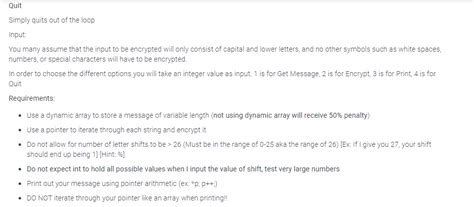 Solved Encryption Using Pointers And Dynamic Arrays