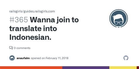Wanna Join To Translate Into Indonesian · Issue 365 · Railsgirls