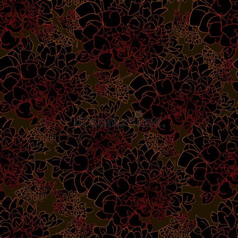 Seamless Pattern With Hydrangea Flowers And Leaves Floral Background