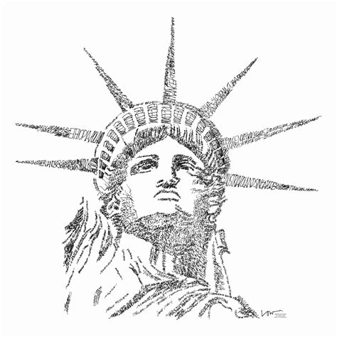 Statue Of Liberty Sketch At Explore Collection Of Statue Of Liberty Sketch