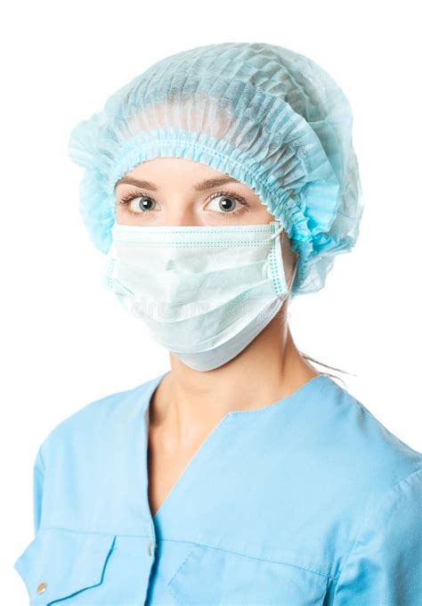 Doktor Mit Chirurgischer Maske Stockfoto - Bild von praktiker, fachmann ...