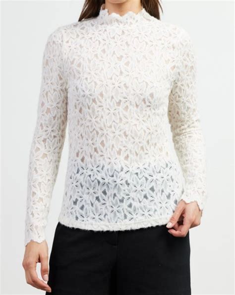 Lace Mock Neck Top Multiple Colors Blush Boutique And Tan