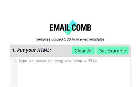 Email Comb Clean Un Used Css From Email Templates Code