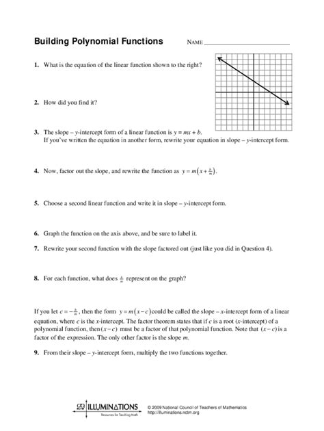 Fillable Online Exploring Linear And Polynomial Functions Fax Email Print Pdffiller