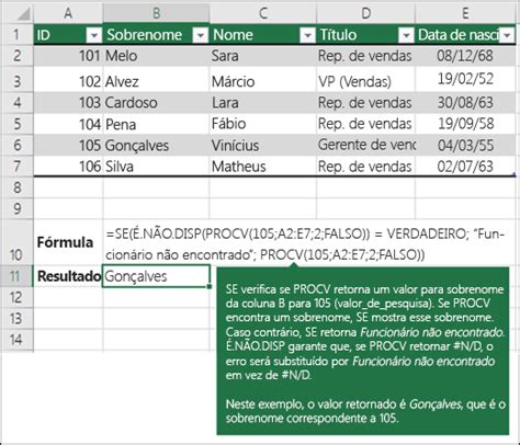 Como Usar A Função Procv Vlookup Do Excel