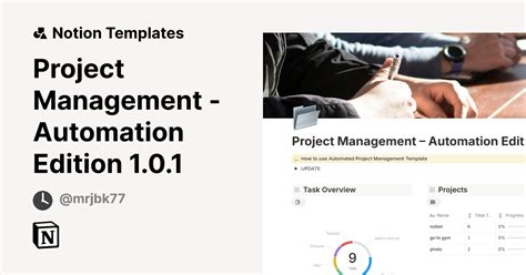 Project Management Automation Edition 101 Template Notion Marketplace