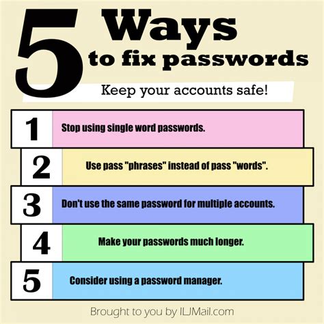5 ways to fix your passwords ilj mail