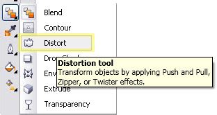 Menggambar Cepat Dengan Distortion Tool Belajar CorelDRAW