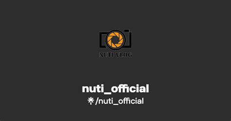 Nuti Official Instagram Facebook Tiktok Linktree