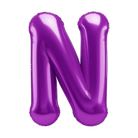 The Letter N In Purple