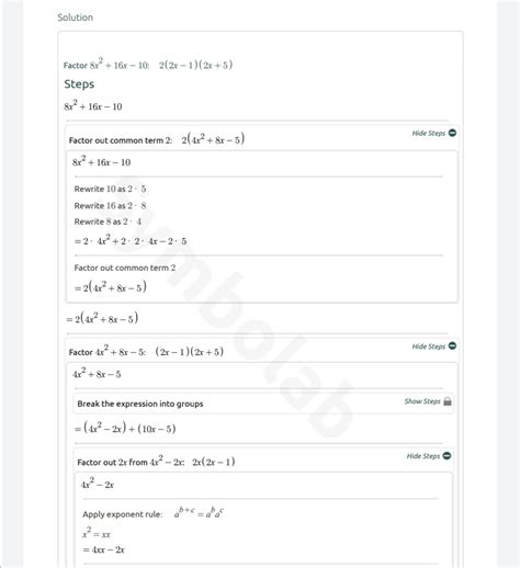[solved] create 2 polynomial expressions that are factorable here are