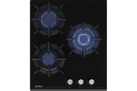 Газовая варочная поверхность SImfer газ-контроль, WOK конфорка, черное ...