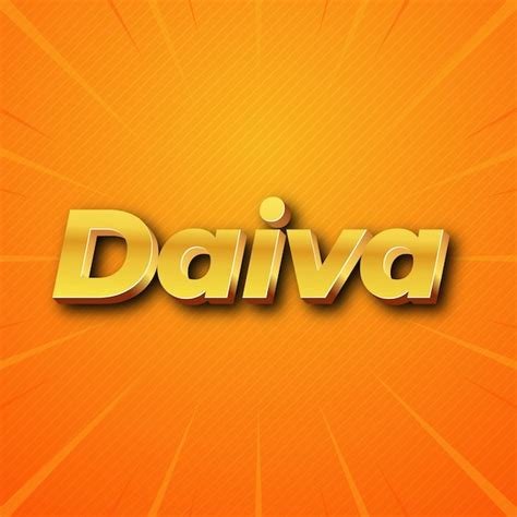 Premium Photo Daiva Text Effect Gold  Attractive Background Card