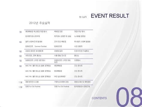 엔터테인먼트 이벤트6 파워포인트 디자인제안서 회사소개서 기획서 브로슈어 상품소개서 디자인 비즈폼 샘플양식 다운로드