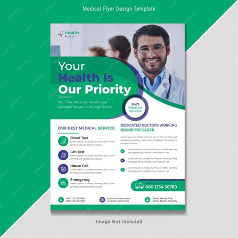 Premium Vector Free Vector Realistic Medical Poster Template Design