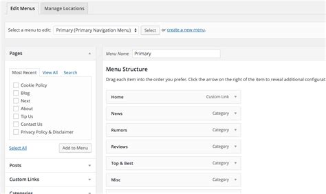 How To Setup Menus On WordPress UKWebHostReview