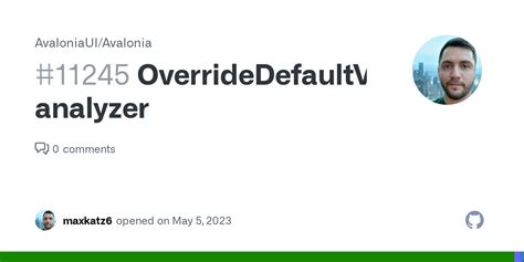 Overridedefaultvaluemetadata Analyzer · Issue 11245 · Avaloniaui