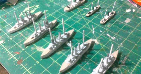 A J S Wargames Table Kaiser Class Battleship Row