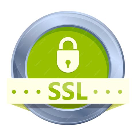 Premium Vector Encryption Ssl Certificate Icon Cartoon Of Encryption