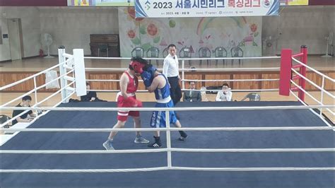 30전 8승 22패 2023 서울시민리그 복싱리그 2차전 70kg 홍코너 본인 Youtube