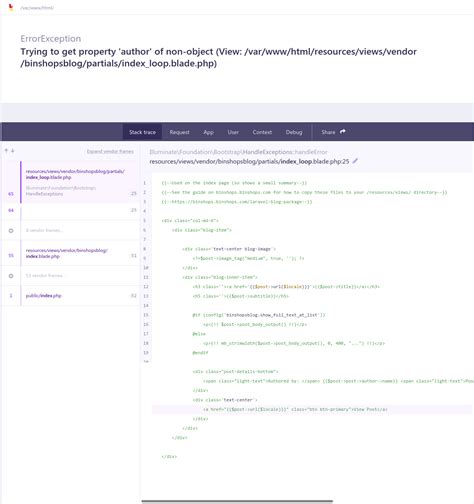 If Post Change Published To Not Published ErrorException Issue Binshops Laravel Blog