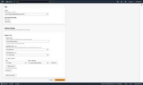 ENCC Create And Configure VPC Components In AWS