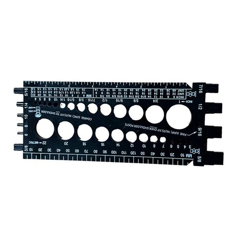 Aibecy Thread Size Identifier Gauge Tool Nut Bolt Checker For Metric Imperial Easy