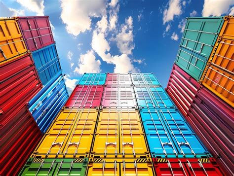 Efficient Container Cargo Freight Ship Streamlining Logistic