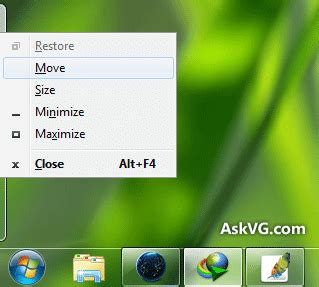 How To Move Or Resize An Off Screen Window In Windows Askvg