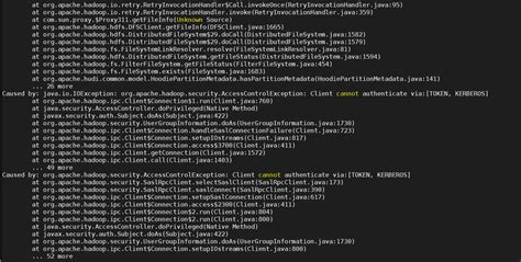 org apache hudi exception hoodieexception error checking hoodie