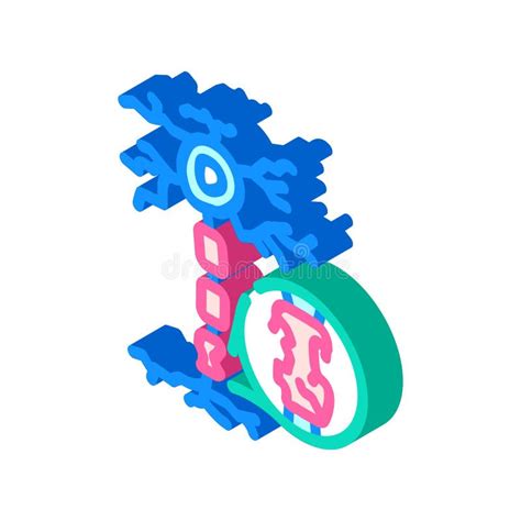 Multiple Sclerosis Disease Isometric Icon Vector Illustration Stock Vector Illustration Of