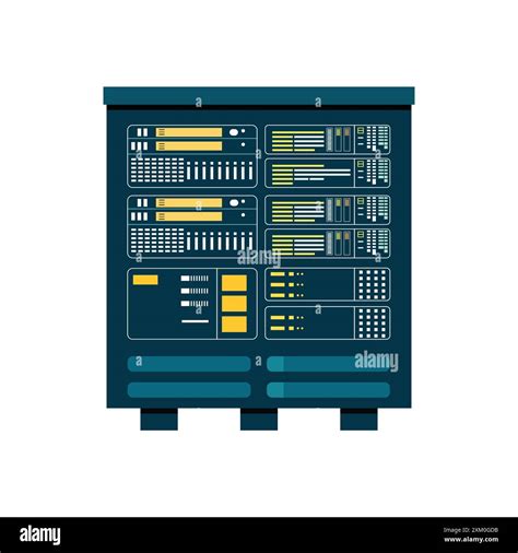 huge server rack isolated on white background data storage cloud