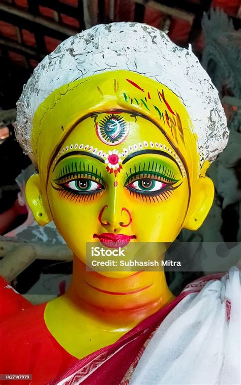 Pembuatan Patung Dewi Durga Festival Kolkata Durga Puja Durga Devi