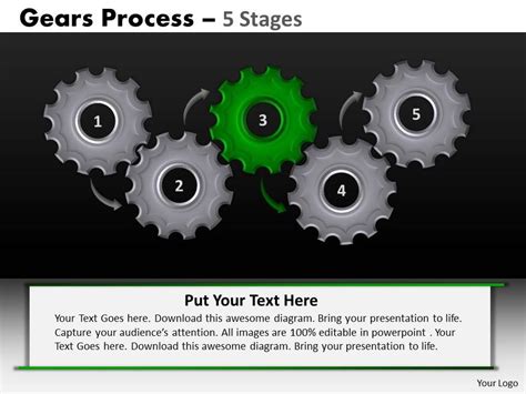 Gears Process Stages Style Powerpoint Slides And Ppt PowerPoint Templates Designs PPT