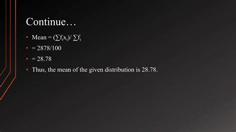 Descriptive Statistics Mean Median Mode And Standard Deviation Pptx