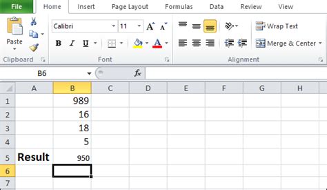 How To Subtract In Excel Data Calculation Free Online Tutorial Library