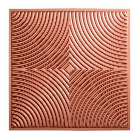 Fasade Echo 2 Ft X 2 Ft Vinyl Lay In Ceiling Tile In Gloss White L79