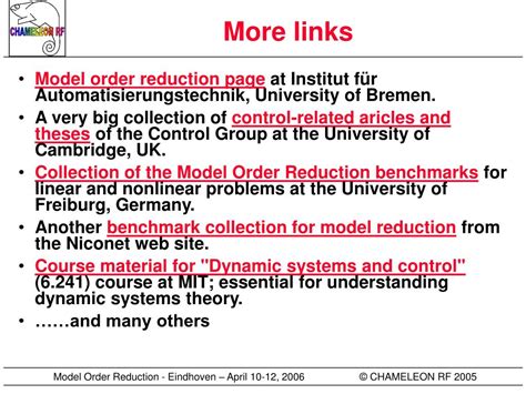 Ppt Course On Model Order Reduction Powerpoint Presentation Free Download Id2720588