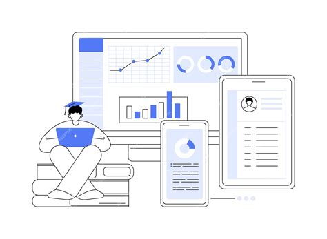 Premium Vector Learning Progress Abstract Concept Vector Illustration