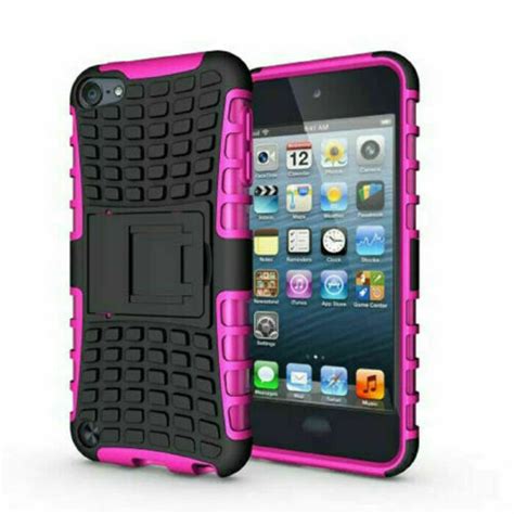 Pink Shockproof Heavy Duty Stand Case For Apple Ipod Touch 5 6th 7th