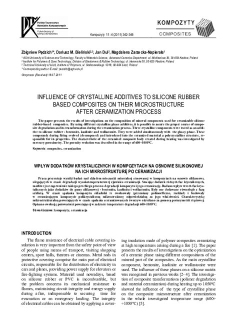 Pdf Microstructure Evolution Of Silicone Rubber Based Composites During Ceramization At