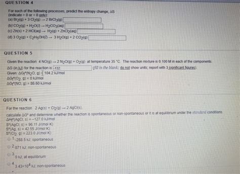 solved question 4 for each of the following processes