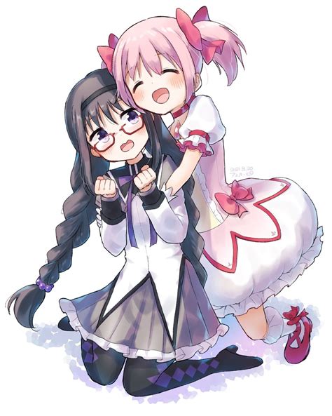 akemi homura kaname madoka akemi homura and kaname madoka mahou