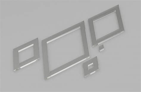 diamond nested template 9 7 5 3 1 inch point to point 5 pieces 60