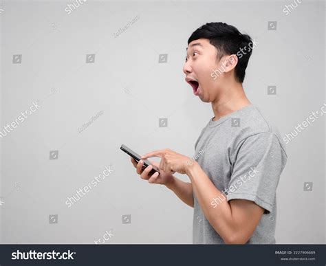 Shocked Man Side View