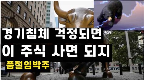 경기침체 걱정되면 이 주식 사면되지 Youtube