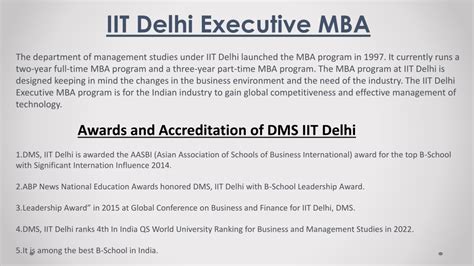 Ppt Iit Delhi Executive Mba Powerpoint Presentation Free Download Id 11737819