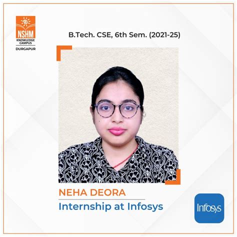 Nshm Knowledge Campus On Linkedin Nshmpride Internshipsucess Computerscience Infosys